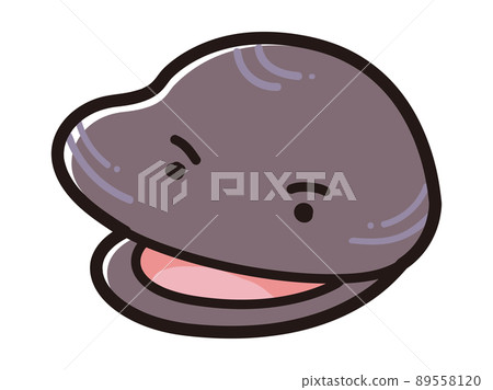 Illustration of a clam character - Stock Illustration [89558120] - PIXTA