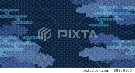 Japanese pattern summer pattern background - Stock Illustration ...