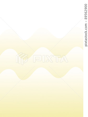 Yellow wavy background - Stock Illustration [89562900] - PIXTA