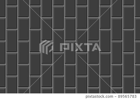 Black vertical rectangle tile layout. Ceramic... - Stock Illustration ...