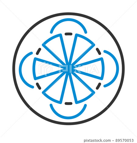 Carousel Top View Icon - Stock Illustration [89570053] - PIXTA