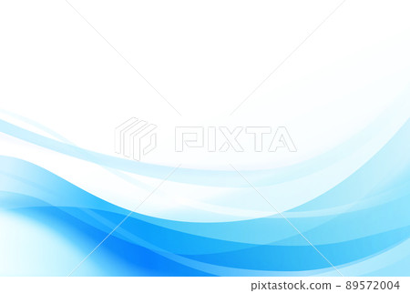 Blue wave background material - Stock Illustration [89572004] - PIXTA