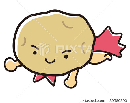 Illustration of potato hero character - Stock Illustration [89580290 ...