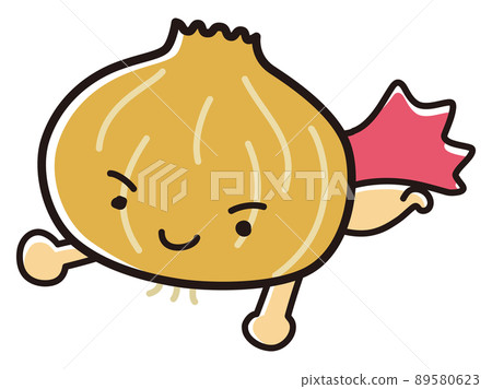 Illustration of onion hero character - Stock Illustration [89580623 ...
