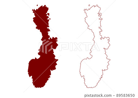 Balta island (United Kingdom of Great Britain... - Stock Illustration ...