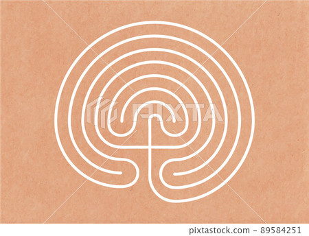 Crete traditional symbol. Greek ancient figure... - Stock Illustration ...