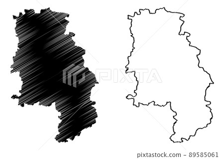 Durg district (Chhattisgarh State, division,... - Stock Illustration ...