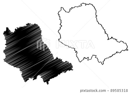Hardoi district (Uttar Pradesh State, Republic... - Stock Illustration ...