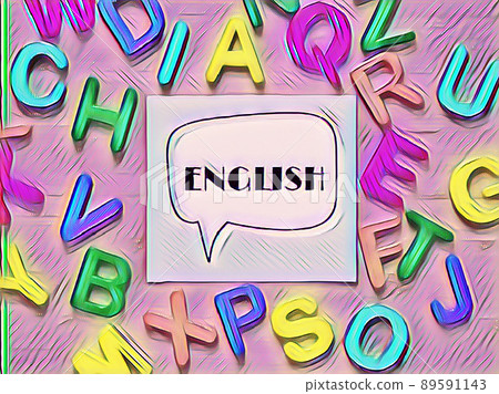 ENGLISH colorful - Stock Illustration [89591143] - PIXTA