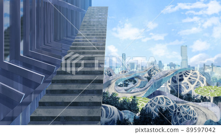 Someday outside _ background only - Stock Illustration [89597042] - PIXTA