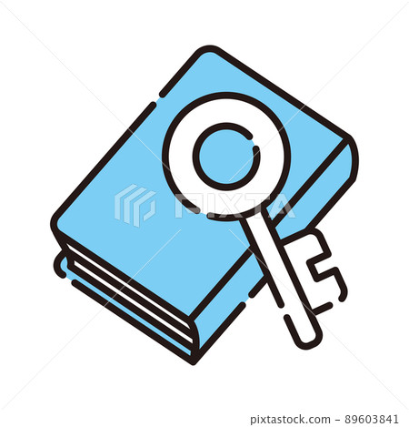 Key book [Business Icon Series] - Stock Illustration [89603841] - PIXTA