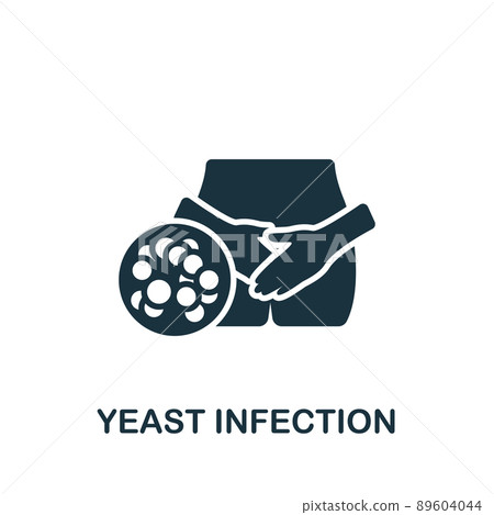 Yeast Infection icon. Monochrome simple... - Stock Illustration ...