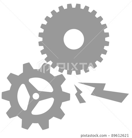 Defect vector illustration that gears do not mesh - Stock Illustration ...