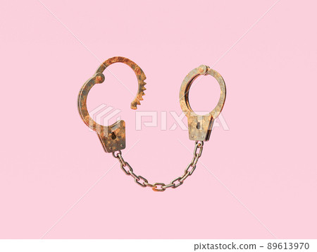 Rusted handcuffs - Stock Illustration [89613970] - PIXTA