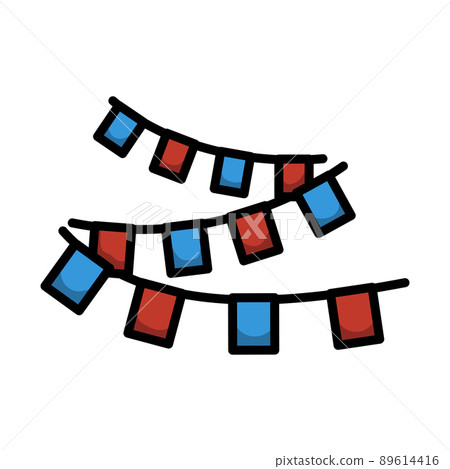 Party Garland Icon - Stock Illustration [89614416] - PIXTA