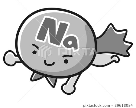 Illustration of Na (sodium) hero character... - Stock Illustration ...