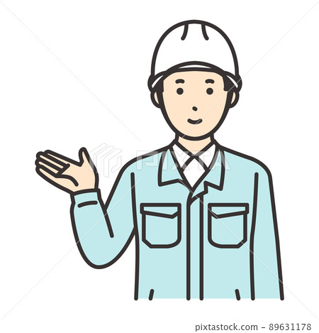Male worker pose guidance - Stock Illustration [89631178] - PIXTA