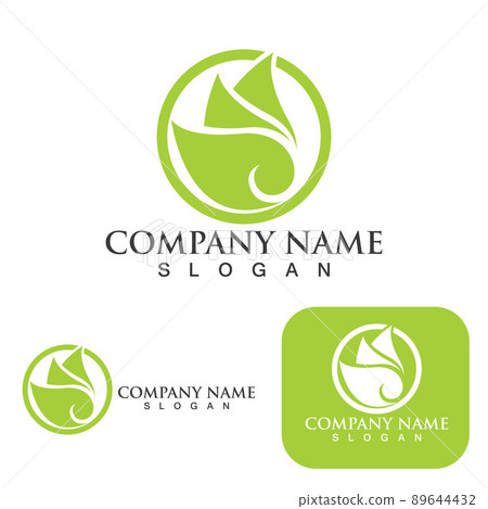 Betel leaf logo and symbol vector - Stock Illustration [89644432] - PIXTA