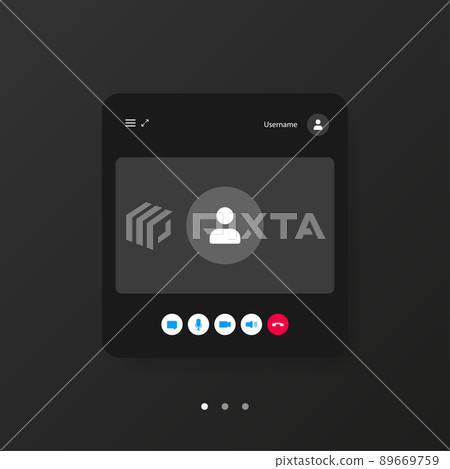 Icon with live chat video call. Isometric... - Stock Illustration ...