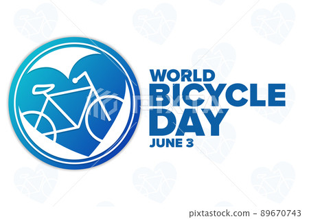 World Bicycle Day. June 3. Holiday concept.... - Stock Illustration ...