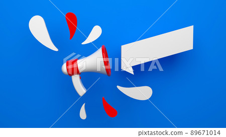 3D rendering concept of announcement, a... - Stock Illustration ...