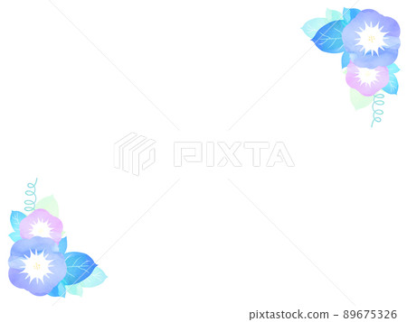 Simple background of morning glory - Stock Illustration [89675326] - PIXTA