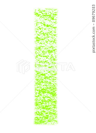 Alphabet drawn with crayon l Lowercase letter... - Stock Illustration ...