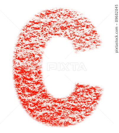 Alphabet drawn with crayon c Lowercase letters... - Stock Illustration ...