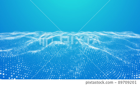 Geometric abstract background dot wave flow - Stock Illustration ...
