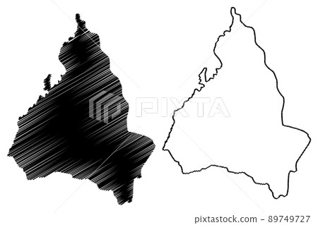 Chandel district (Manipur State, Republic of... - Stock Illustration ...