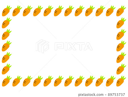 Carrot frame - Stock Illustration [89753737] - PIXTA