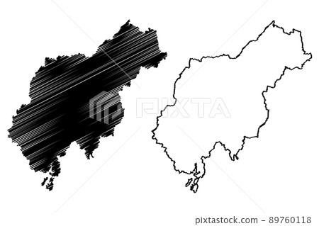 Kalahandi district (Odisha State, Republic of... - Stock Illustration ...