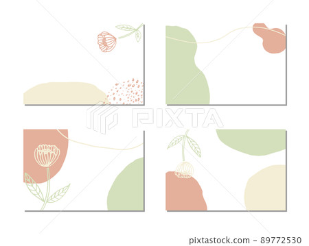 Abstract pastel color frameset - Stock Illustration [89772530] - PIXTA