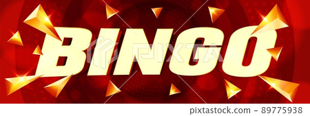 Bingo advertising banner design. Bright casino... - Stock Illustration ...