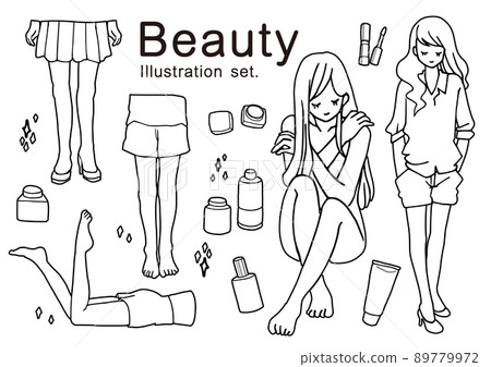 簡單插畫美-插圖素材 [89779972] - PIXTA圖庫