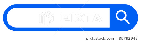 Rounded search box blue - Stock Illustration [89792945] - PIXTA