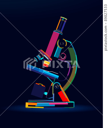 Abstract microscope biological, pharmaceutical... - Stock Illustration ...