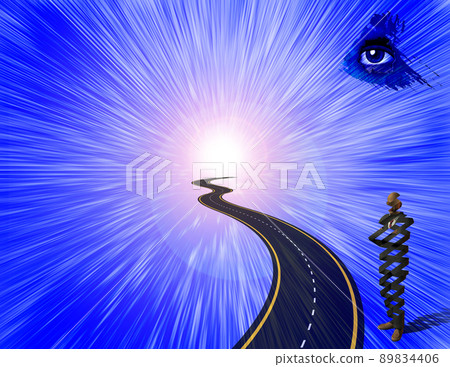 Road to God's Eye - Stock Illustration [89834406] - PIXTA