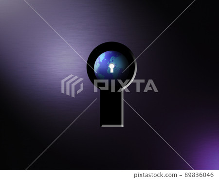 World keyhole - Stock Illustration [89836046] - PIXTA