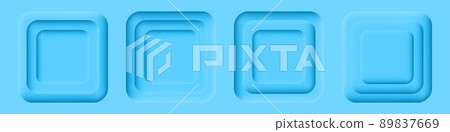 Abstract 3d geometric square shapes with... - Stock Illustration ...
