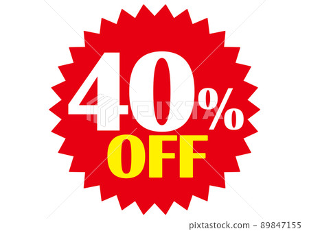 40% off, discount, price cut, leaflet, price... - Stock Illustration ...
