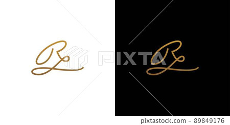 Modern and elegant RL initials logo design - Stock Illustration ...