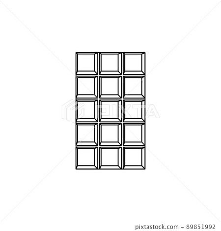 Chocolate bar (line drawing) - Stock Illustration [89851992] - PIXTA