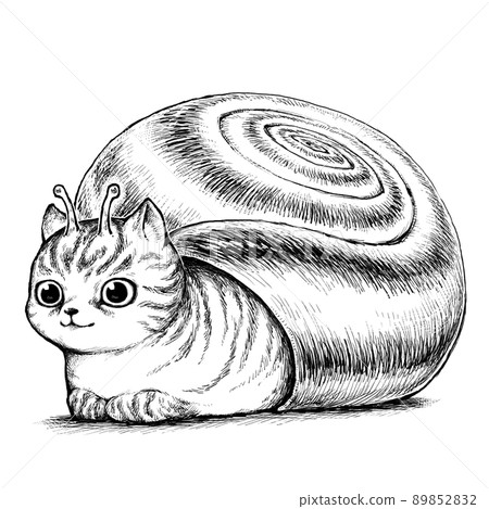 Cat tsumuri - Stock Illustration [89852832] - PIXTA
