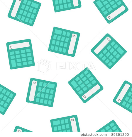 seamless pattern with calculator in cartoon style - Stock Illustration ...