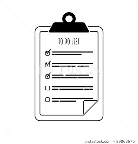 To do list icon. Planning and organization of... - Stock Illustration ...
