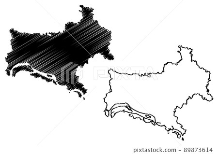 Katihar district (Bihar State, Purnia division,... - Stock Illustration ...