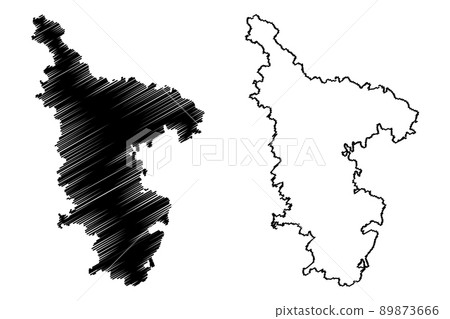 Kolhapur district (Maharashtra State, Pune... - Stock Illustration ...
