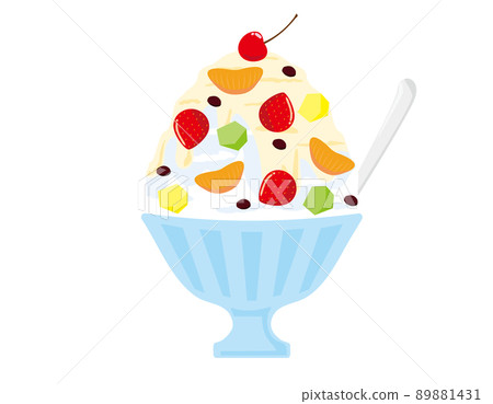 Shaved ice fruit vector illustration - Stock Illustration [89881431 ...