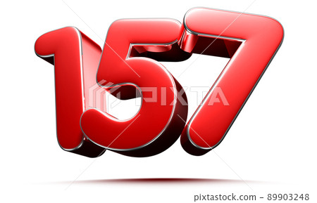 number 157.-插圖素材 [89903248] - PIXTA圖庫